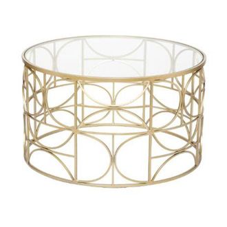 Atmosphera Atmosphera - Table Basse Ronde Design Suite 71cm Or