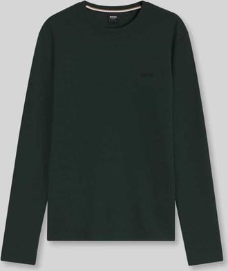 HUGO BOSS Regular Fit Langarmshirt aus Baumwoll-Mix
