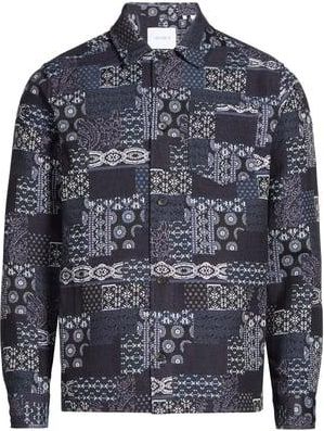 Les Deux Veste Layton à jacquard effet patchwork