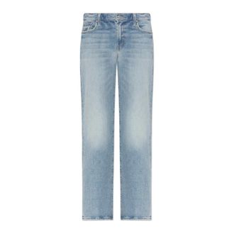 Mother Mid Rise Rambler Zip Skimp - - Jeans - Damen - Blau - W26
