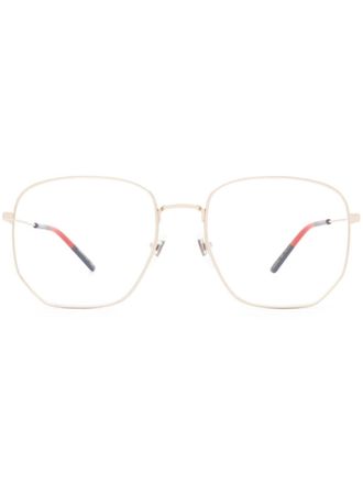 Gucci lunettes &agrave; monture hexagonale - Or