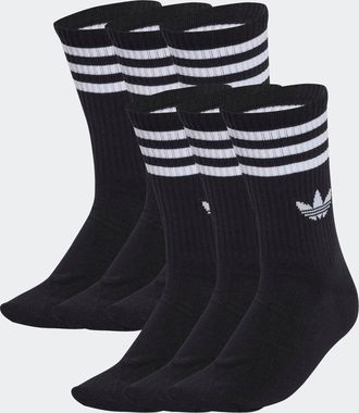 adidas Sportsocken ADIDAS ORIGINALS 3S CREW S 6P, Herren, Gr. XL, schwarz, Obermaterial: 100% Polyamid, Socken Sportsocken, Topseller