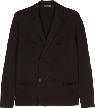 Drumohr Homme, Vestes, Noir, Taille: 2XL Blazer Crois&eacute;