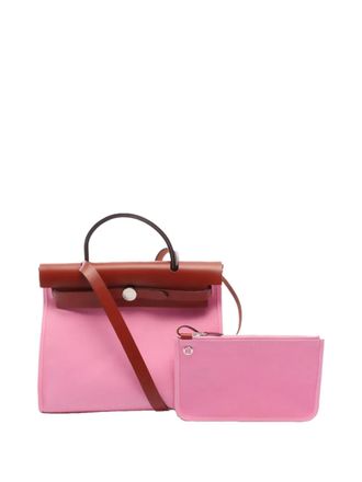 Herm&egrave;s 2019 Toile Herbag Zip PM Handtasche - Rosa