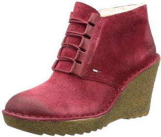 Tommy Jeans Hilfiger Denim GILL 4W, Bottines femme - Rouge - Rot (BERRY RED 660), 41 EU