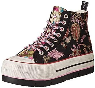 Desigual Femme Shoes_Crush_Rayas Basket, Multicolore, 37 EU
