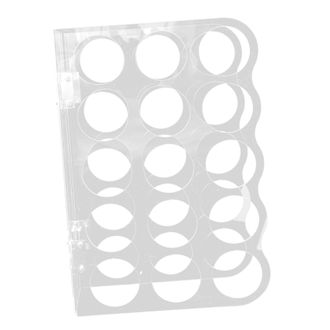 Valiclud Vinyl Aufbewahrungsregal Acryl 15-Loch Rollenhalter Für Bastelpapier Zuhause Büro Organizer