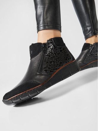 Rieker Stiefeletten 53782-00 Schwarz