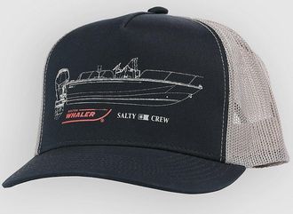 Salty Crew Whaler Trucker Cap navy