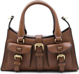 Mulberry Hobo Bags - Brown Leather Mini Roxanne Heritage Top Handle Bag - Gr. unisize - in Braun - f&uuml;r Damen