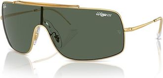 Ray-Ban Wings IIi Sonnenbrillen Arista Gold Fassung Grün Glas 01-36
