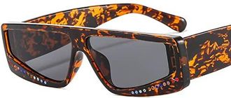 Generic Lunettes de soleil tendance pour hommes et femmes, lunettes de soleil dextérieur pour la plage, lunettes de soleil de fête (couleur : C, taille : moye