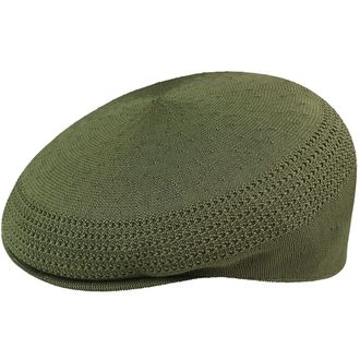 Kangol Tropic Ventair Flatcap 504 Schiebermütze Schirmmütze Herrencap Sommercap Damencap Pepe Damen/Herren - mit Schirm Frühling-Sommer - XL (60-61 cm) Oliv