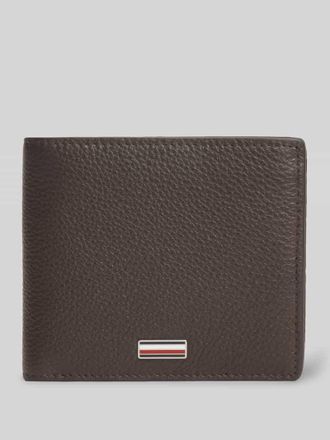 Tommy Hilfiger Portemonnaie aus echtem Leder mit Logo-Applikation