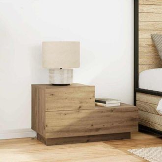 vidaXL Table de chevet avec tiroir ch&ecirc;ne artisanal 70 x 36 x 40.5 cm Vidaxl