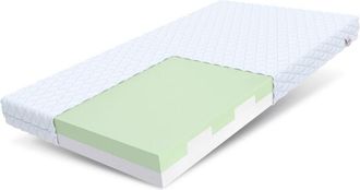 FDM Matratze 80x200 Kaltschaum monza 7 Zonen Polyurethanschaum hr Schaum H3 15 cm jersey