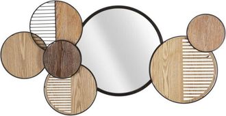 Paris Prix Miroir Mural Déco Woody 123cm Naturel