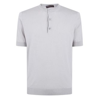FILIPPO DE LAURENTIIS Serafino Kurzarmpullover - - Knitwear - Herren - Grau - XL
