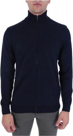 HUGO BOSS Homme, Pulls, Bleu, Taille: 2XL Ladriano Full-zip Knit