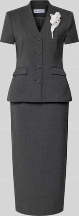 Self Portrait Midikleid mit Woll-Anteil