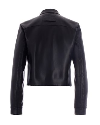 Patrizia Pepe Womens Jacket Chiodo Spalmato Black