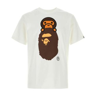 A Bathing Ape Milo On Ape Head Tee - - Tops - Herren - Wei&szlig; - L