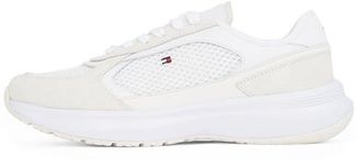 Tommy Hilfiger Baskets de Running Femme Sporty Basses, Blanc (White), 39