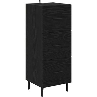 vidaXL Buffet Chêne noir 34 x 34,5 x 90 cm Bois dingénierie vidaXL