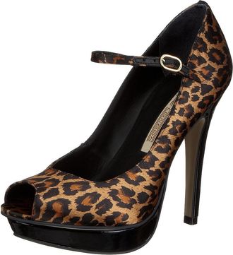 Buffalo Sandocan Satin 8687-414, Damen Pumps, braun, (leopard 04), EU 41