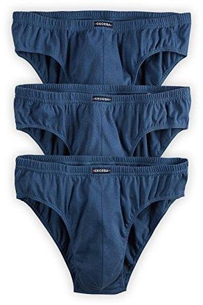 JP1880 Lot de 3 Slip en Coton Ultra Confortable - Plusieurs Couleurs - sous-vêtement Classique Grand Confort Bleu Marine 14 666667 70-14