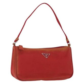 Prada Mini sac en nylon Pre-owned - Femme - Pre-owned - Rouge - Taille: ONE Size