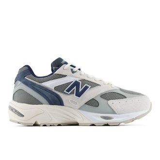 New Balance Unisexe 880R en Blanc/Gris/Bleu, Su&egrave;de/Mesh, Taille 37.5