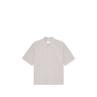 Nn.07 Chemise ray&eacute;e Reed en coton et lin m&eacute;lang&eacute;