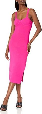 The Drop Robe Pull Midi pour Femme, Sylvia, Rose Vif, Taille 3XL Grande Taille