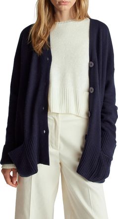 Benetton Damen Cardigan M/L 126wd604z Strickjacke, blau, M