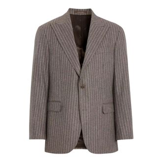 Oscar Jacobson Blazer Rufus - Homme - Costumes - Brun - Taille: 2XL