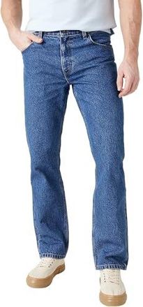Wrangler Herren Red Kabel Straight Jeans, Medium STW, 33W / 34L EU