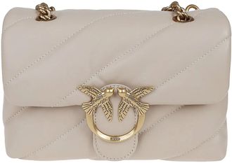 Pinko Pinko Crossbody Bags - Love Mini Puff Maxi Quilt Bag Nude - Gr. unisize - in Beige - f&uuml;r Damen