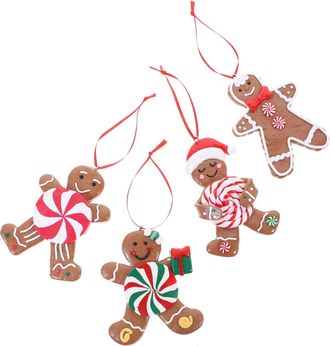 BESPORTBLE Baluue 4st&uuml;cke H&auml;ngende Weihnachtsornamente Weihnachtsbaumdekoration mit Weihnachtsmann und Weihnachtsbaum Weihnachtsdeko f&uuml;r Zuhause Fenster und T&uuml;rk