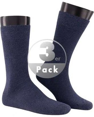 Kunert Herren Socken blau Baumwolle unifarben