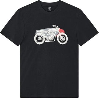 Deus Homme, Tops, Noir, Taille: XL Drovers Dog Tee