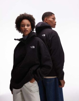 The North Face Dirus - Sweat &agrave; capuche style cagoule unisexe zipp&eacute; en polaire - Noir