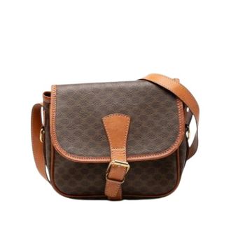 Celine Pre-owned Macadam Shoulder Bag - Femme - Pre-owned - Brun - Taille: ONE Size