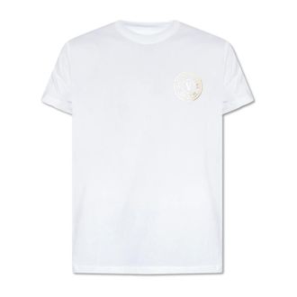 Versace Jeans Couture Homme, Tops, Blanc, Taille: L T-shirt avec logo
