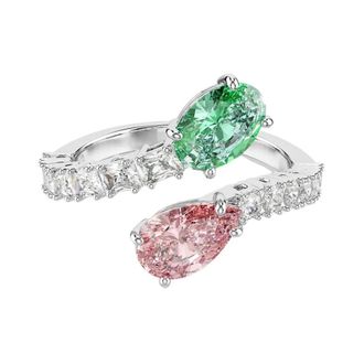 Swarovski Femme, Accessoires, Multicolore, Taille: 60 MM Bague ouverte Ariana Grande x Crystal