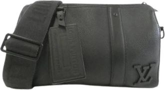 Louis Vuitton Pre-owned LV Aerogram City Keepall Sac Bandouli&egrave;re en Cuir de Veau - Femme - Pre-owned - Noir - Taille: ONE Size