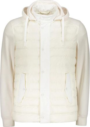 Herno Homme, Vestes, Blanc, Taille: L Doudoune Courte &agrave; Capuche Amovible