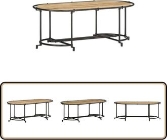 vidaXL Couchtisch 110x55x40 cm Raues Mangoholz - Vidaxl