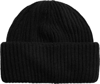 Canada Goose Cashmere-Blend Ribbed Winter Hat - Black