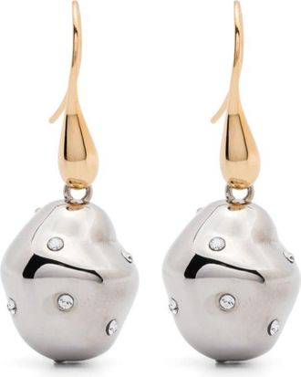 Marni boucles doreilles serties de cristaux - Argent